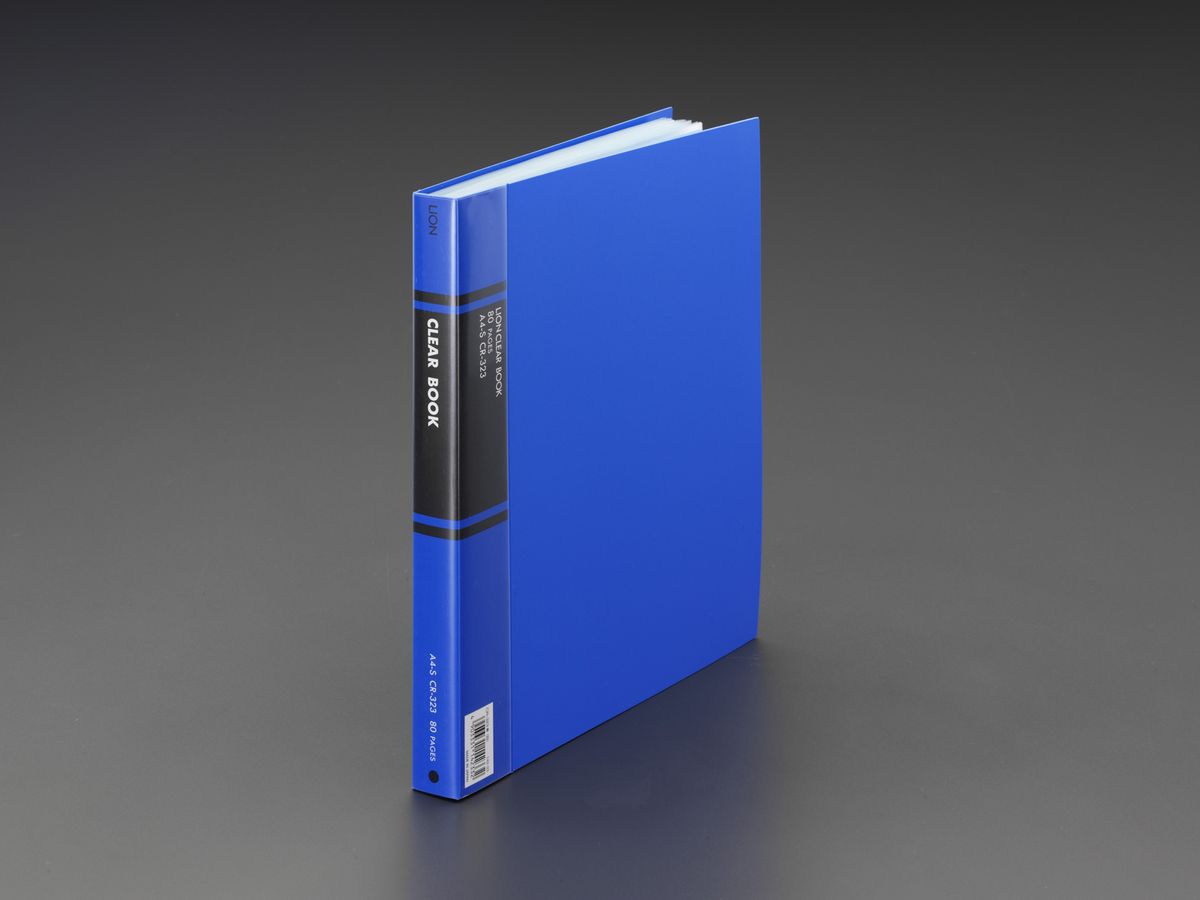 ●サイズ:307×240×27mm●表紙:PPシート、1.0mm厚●カラー:ブルーA4判S型透明PPポケット40枚・グレー台紙付グリーン購入適合商品000012017461　