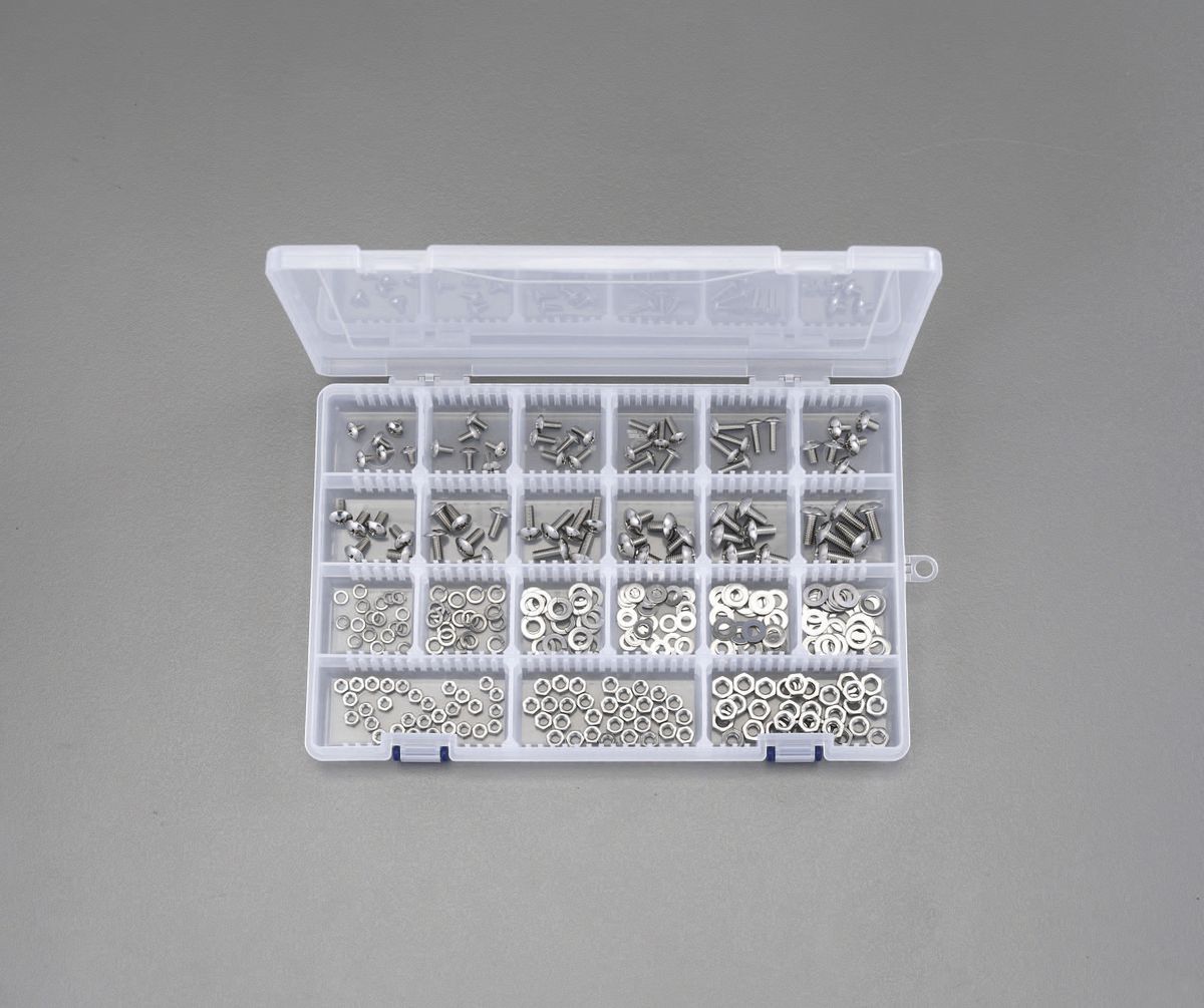 ●(セット内容):サイズ（入数）:M4×6（6）M4×8（6）M4×10（6）M4×12（6）M4×14（6）M5×8（6）M5×10（6）M5×12（6）M5×14（6）M6×10（6）M6×12（6）M6×14（6）M4ナット（30）M...