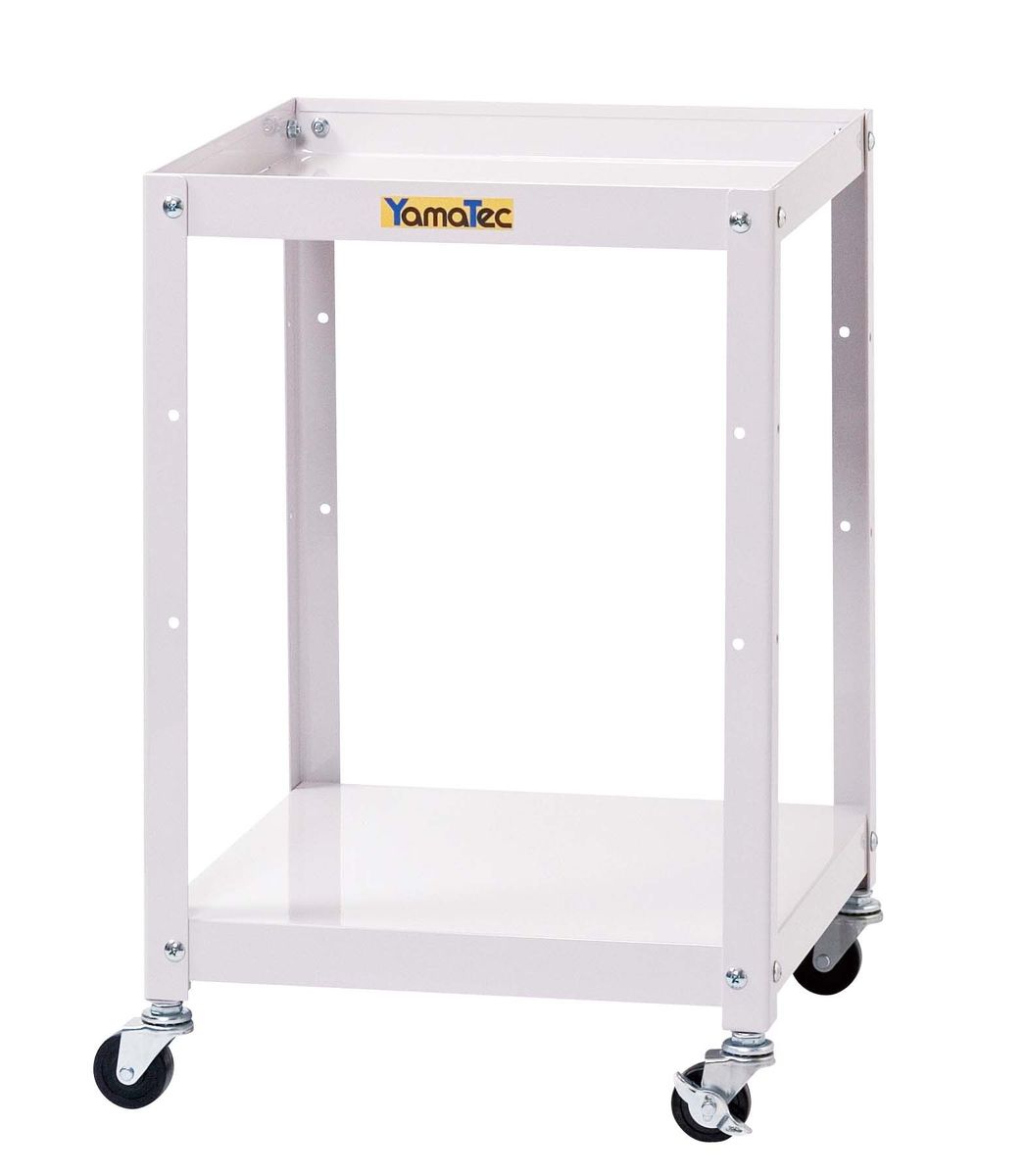 ●※注意※:【お客様組立品】●サイズ:400(W)×400(D)×601(H)mm●耐荷重:96kg●重量:6.5kg●材質:スチール2段φ50mmゴムキャスター自在キャスター4個（内2個ストッパー付）(+)＃2ドライバー、10mmスパナを...
