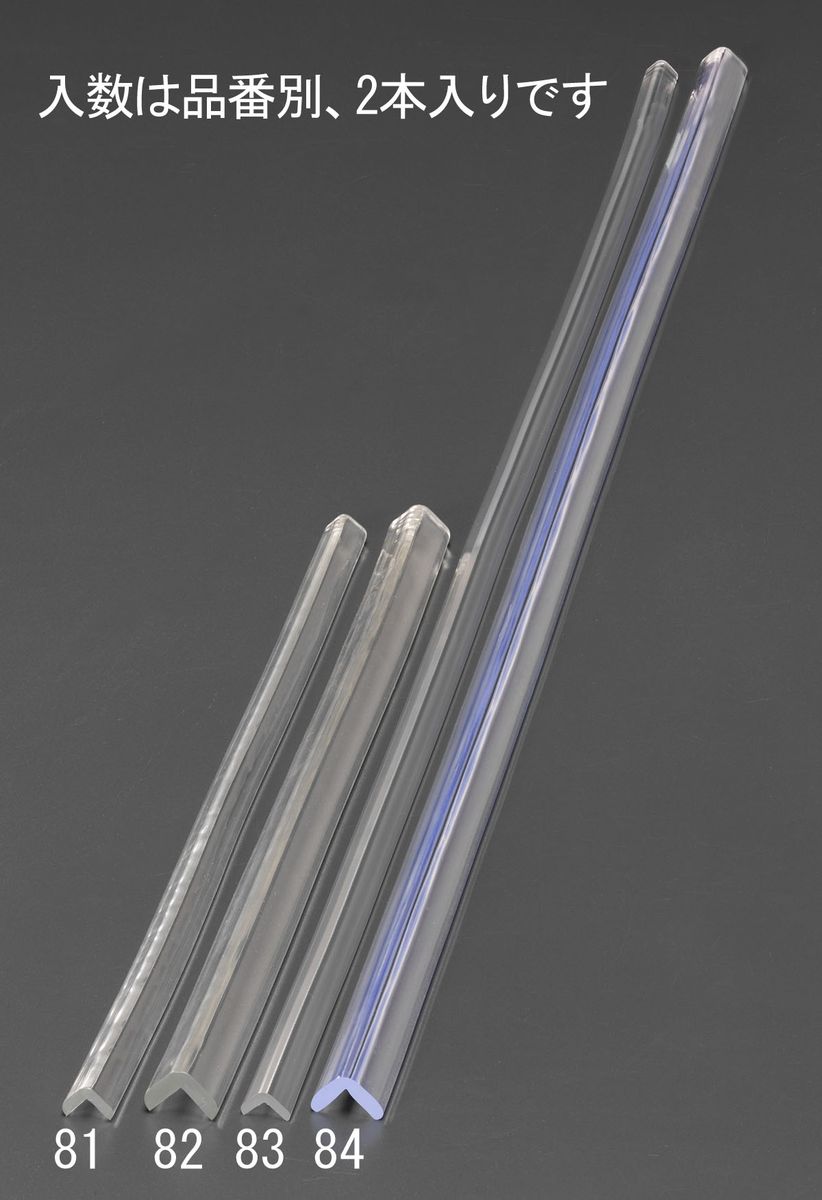 ●材質:PVC（ポリ塩化ビニール）●サイズ:18×15×400(L)mm●厚み:4mm●重量:約50g●カラー:クリア●付属品:透明両面テープ（アクリル系接着剤）透明素材のため、対象物の風合いを損ねず、目立ちません。ちぎれにくく、クッション...