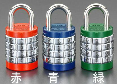 ●材質:鉄●色:赤、青、緑(色指定はできません)●幅(mm):φ25●ツル径(mm):3.9●クリアランス:タテ:14.6mm、ヨコ:12mm番号設定不可ダイヤルが0でストップするので、暗がりなどで手探りでも解錠が可能です。00001205...