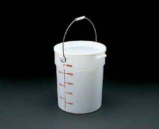 ・サイズ:φ300×370(H)mm・容量:20L・材質:ポリエチレン・目盛:5L・10L・15L/4QT・8QT・12QT・16QT・20QT(QT＝0.95L)薬品を混合するときはマスク、手袋を着用して下さい。フタ付0000120287...