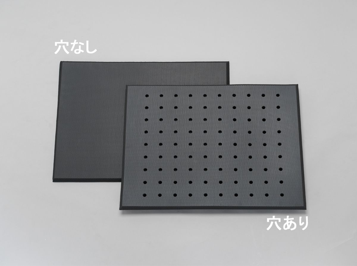 ●カラー:ブラック●サイズ:750×900mm●厚み:約17mm●材質:NBR、ポリウレタン●重量:約1540g●引張強度:11kg//cm2●引裂強度:4.1kg/m2●硬度:8°-15°●耐熱性:1分以内200°C●セル構造:クローズ●...