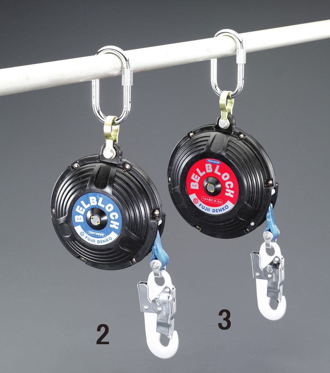 ●最大使用荷重:120kg●材質:本体:グラスファイバー入樹脂、ベルト:ナイロン●ベルトサイズ:18×8000mm●本体サイズ:202×182×68mm●重量:1.8kg●落下衝撃荷重:5.1kN昇降中の墜落事故防止器具ケースは衝撃に強く、...