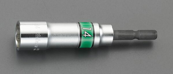 六角シャンク：1/4”全長：90mm対辺：8mm外径：13mm6ポイント軽量設計18Vのインパクトレンチにも対応可能な高耐久の六角シャンクEA612AC-8楽天 JP店　