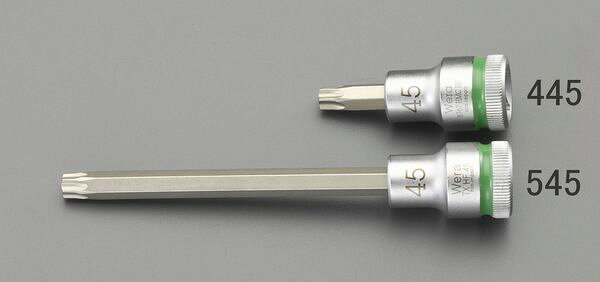 差込角：1/2”サイズ：T27全長(mm)：60先端がしっかりボルト・ナット類をホールドして脱落を防ぎます。EA617AM-427楽天 JP店