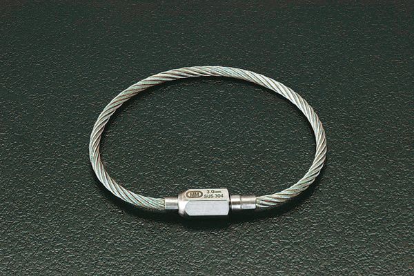 材質：SUS304全長：385mm線径：φ3mm使用荷重：0.78kNEA638JA-107楽天 JP店　