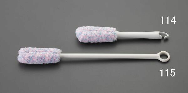 材質：毛・柄：ポリプロピレン、ワイヤー：ステンレスサイズ：ブラシサイズ：40×30mm、全長：230mm【A】小便器トラップの溝掃除にジャストフィット【B】シンクの排水口まわりにも使用可EA928AJ-114楽天 JP店　