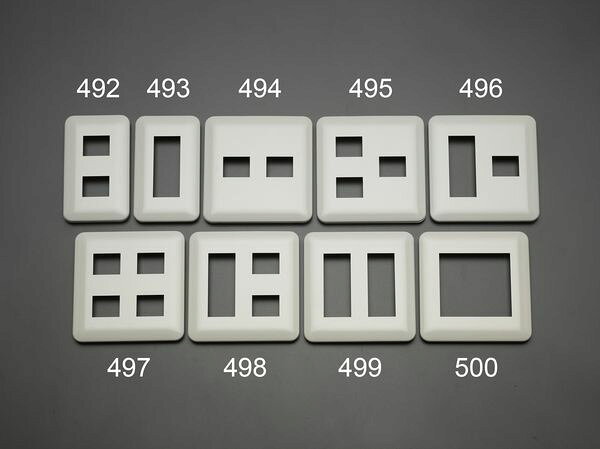 材質：ABS樹脂列：2連接穴口数：2連接穴サイズ：116(W)×120(H)×8.8(T)mmEA940CD-500楽天 JP店　