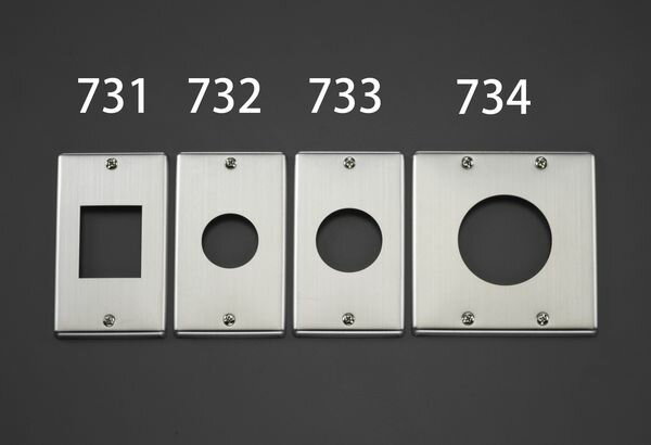 材質：耐食アルミニウム合金サイズ：116×120×6.5(T)mm列：2口数：1口部(穴)サイズ：φ58.5mmEA940CE-734楽天 JP店　