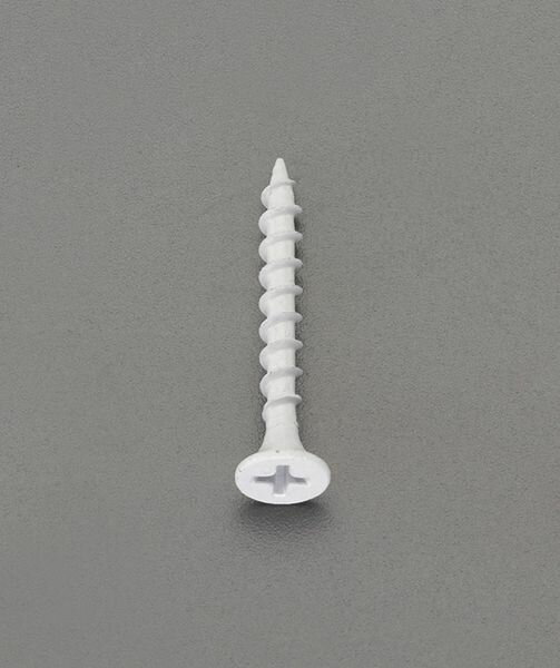 材質：鉄(ラスパート処理)サイズ：3.8×38mm色：白入数：100個(＋)皿頭耐食性に優れたラスパート処理で建築金物に最適です。EA949FH-13楽天 JP店　