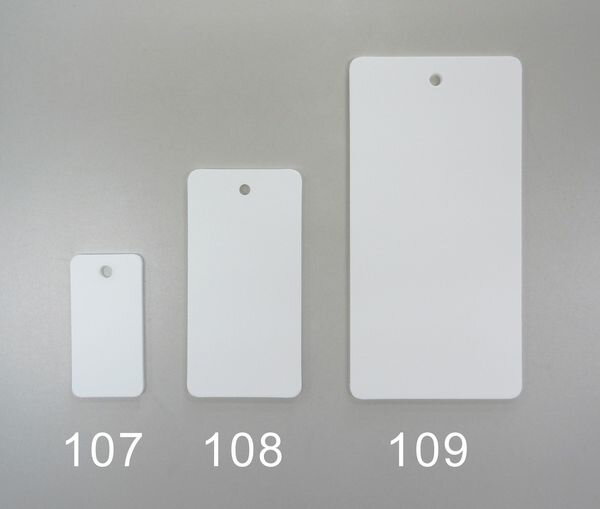 厚み：2mm穴径：4mm材質：エコユニボード(再生ポリプロピレン)サイズ(タテ×ヨコ)：120×60mm穴数：1入数：10枚文字の書き込みやステッカーなどの貼り付けに。EA956V-109楽天 JP店　