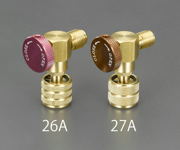 サイズ：43(W)×23(D)×52(H)mm使用圧力：3.92MPa適用冷媒：R404A・R407Cハンドルカラー：オレンジ接続径：UNF7/16-20×UNF7/16-20(1/4”フレア）重量：90g耐圧：5MPa52mmとコンパクト...