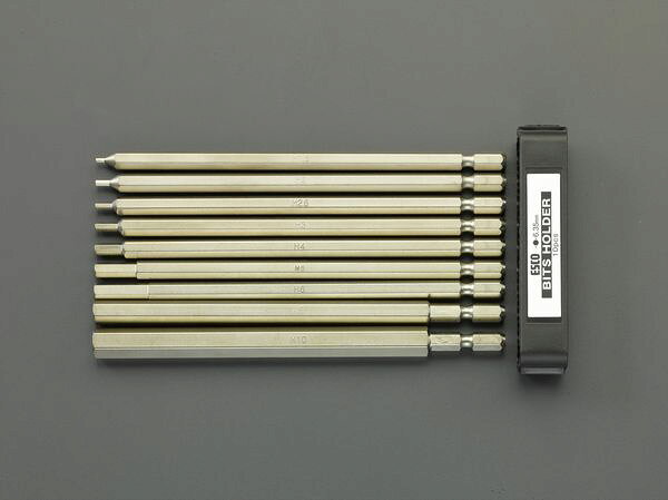 六角シャンク：1/4”サイズ(mm)：1.5・2・2.5・3・4・5・6・8・10(9本組)EA611BN-100楽天 JP店　