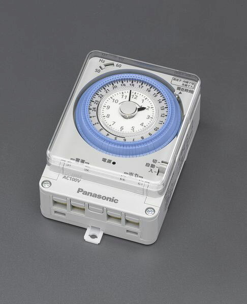 製造元：パナソニック電源：AC100V(50/60Hz)回路数：1回路回路構成：同一回路接点構成：a接点抵抗負荷：1,500Wまでセット：15分間隔(入48回、切48回)接点容量：抵抗：15A、白熱灯：10A、誘導：12A、モーター：AC1...
