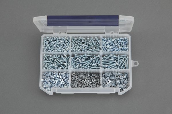 <セット内容>：サイズ（入数）：M4×5（240）M4×8（180）M4×10（140）M4×15（100）M4×20（90）M4×30（50）M4ナット（250）M4ワッシャー（400）スプリングワッシャー（400）材質：鉄(...