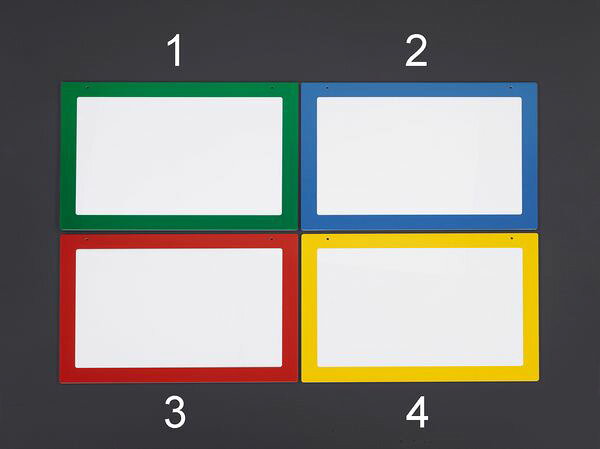 サイズ：450×300×3(t)mm取付穴：φ5mm×2ヶ所材質：アクリルカラー：青入数：1枚工場での組立ラインや置き場の表示に。両側から確認できて便利です。無地板なので、好みの文字を自由につくれます。EA983BH-2楽天 JP店　