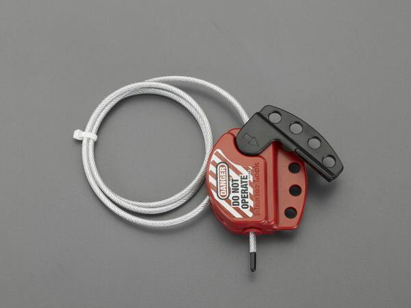 ワイヤーサイズ：φ4mm×1.83m本体サイズ：70×28×68mm鍵穴径：8mmブレーカーパネルや隣接したゲートバルブのロックアウトに。EA983T-18楽天 JP店　