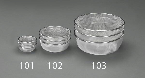 材質：ステンレス(SUS304)ざる径：130mm[セット内容]：(目開)／(メッシュ)／(線径)0.44mm／40／0.20mm1.23mm／16／0.36mm2.76mm／8／0.42mm入数：3個EA992CH-101楽天 JP店　