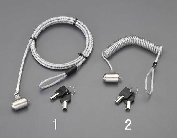 <セット内容>:ワイヤー、鍵2個、スペーサー×3個(厚み:1.6、0.8、0.4mm)のセット仕様:フレキシブル長さ:2mワイヤー直径:5.2mmシリンダーサイズ:32.4(W)×29.5(H)mm鍵とワイヤー一体型パソコンのセ...