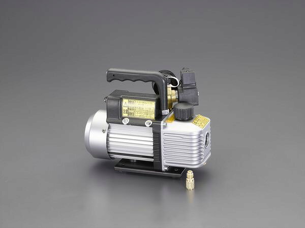 ローター方式：ツーステージ電源：AC100V回転数：1430rpm(50Hz)、1820rpm(60Hz)サイズ：93(W)×240(D)×200(H)mm接続口：UNF7/16-20(1/4”フレア)重量：5.5kgアダプター：UNF7/...