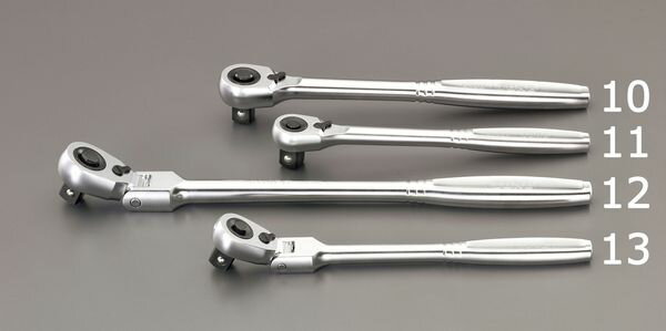 差込角：1/2”ギア数：72歯全長：227mm送り角5°のコンパクトヘッドで狭い場所の作業も効率よく行えます。首振型EA618KA-13楽天 JP店　