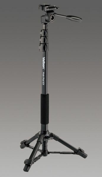 カメラ取付ねじサイズ：UNC1/4”段数：4段+2段伸長：1870mm縮長：710mm重量：800g耐荷重：1000g材質：アルミクイックシューでカメラの着脱が楽にできます。専用ケース付★ポール部を外して雲台と脚部を直接取り付けるとミニ三脚...