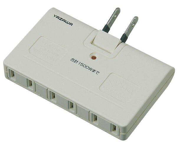 定格：15A・125V(1,500W)プラグ：2P(スイング式)コンセント：2P×3個サイズ：86(W)×14(D)×56(H)mm重量：55g雷サージ機能：最大サージ電圧：4,500V制限電圧：330V絶縁カバー付プラグ(トラッキング火災...