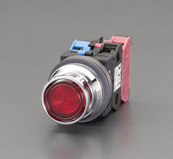 定格電圧：AC/DC24V色：赤接点構成：1a1b型式：ALFN22211DN保護構造：IP65IDEC製パネルカットφ30mm用LED AC/DC24V球付モメンタリ形フルガード付RoHS適合品EA940DA-73A楽天 JP店　