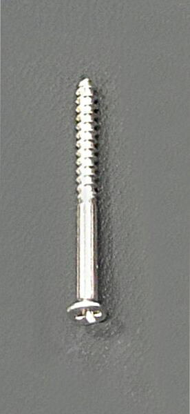 材質：キルド鋼(焼入れ処理・ニッケルメッキ) サイズ(mm)：2.0×23入数：500本(＋)皿頭木製ラック、木製パネル貼りなどの木工造作や金物の取付に。堅い木材でもねじ込み時の折れや曲り等が少ないです。ドライバーは#1をご使用ください。E...