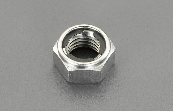 材質：ステンレスサイズ：M6入数：1並目ねじナット上面に特殊バネを一体成型し、ゆるみを防止します。EA949GM-206楽天 JP店　