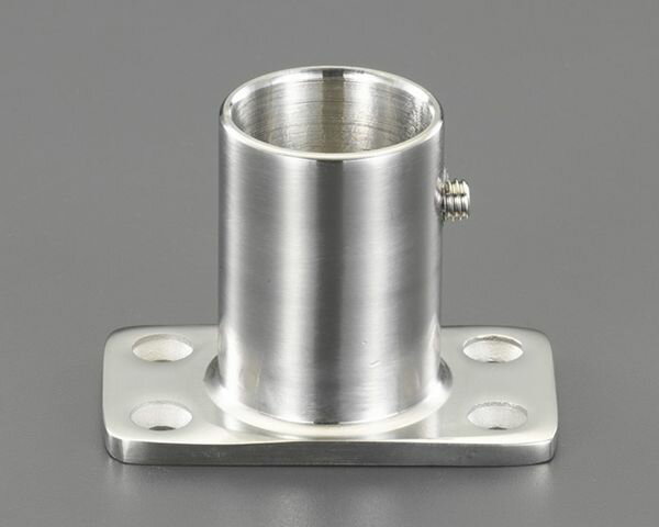 材質：SUS304取付穴径：φ4.2mm適用パイプ外径(mm)：32プレートサイズ(mm)：43×79鏡面仕上げEA951EW-17楽天 JP店　