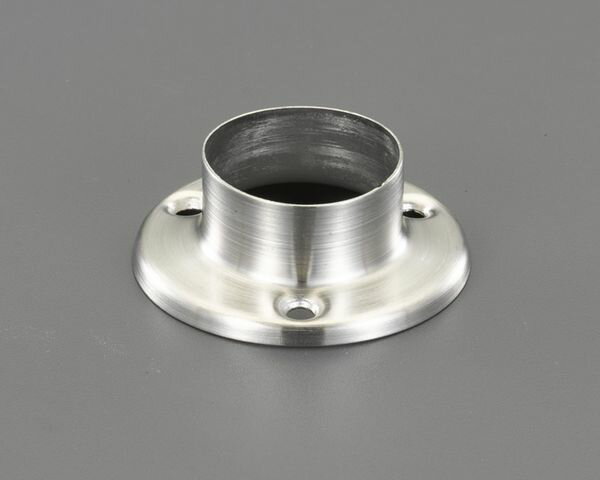 材質：SUS304穴径：φ3.5mmサイズ(mm)：適用パイプ：25プレート：45ヘアーライン仕上げ木ねじ付EA951EW-81楽天 JP店　