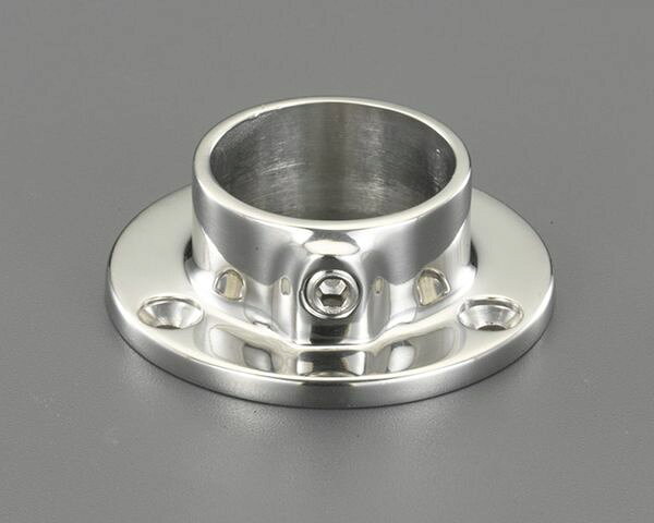 材質：SUS304穴径：φ3.5mmサイズ(mm)：適用パイプ：32プレート：47鏡面仕上げ木ねじ付EA951EW-92楽天 JP店　