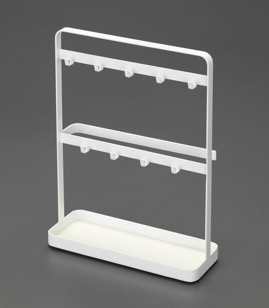 材質：スチール(粉体塗装)重量：570gキーハンガー数：9個サイズ：200×75×270(H)mm鍵の他にはがきや印鑑も置けるトレイ付EA956VN-1楽天 JP店　