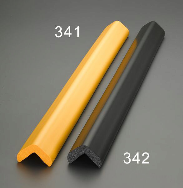 材質：NBR(発泡ゴム)長さ(mm)：900幅(mm)：75×75厚み(mm)：25カラー：ブラック粘着付工作機械の周辺等の油を使用する場所の保護に大型のクッションで強い衝撃から壁面を保護します。EA983FE-342楽天 JP店　