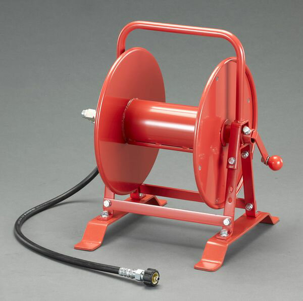 40m横置き型高圧ホースの送り出し、巻き取り作業がスムーズに行えます。サイズ：380×430 ×470mm000012296274楽天 JP店　
