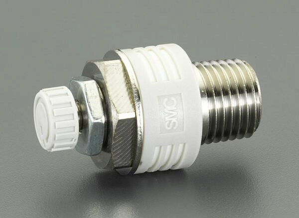 使用圧力：0〜1.0MPa使用温度：-5〜60℃材質：ボディ：黄銅 吸音材：PVAスポンジ使用流体：エアー最大流量で消音効果20dB以上シリンダ速度制御が容易です。RoHS対応品取付ねじ：M5×0.8000012296463楽天 JP店