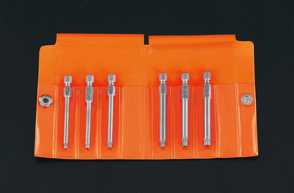 工具袋付サイズ：T10・T15・T20・T25・T27・T30(6本組)全長：70mm六角シャンク：1/4”イジリ止付000012295911楽天 JP店　