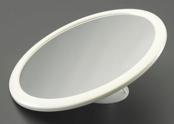 枠サイズ：φ200×45mm材質：鏡：耐衝撃性スチロール樹脂（PETフィルム） 本体：耐衝撃性スチロール樹脂 吸盤：塩化ビニル樹脂重量：140gガラスを使わない鏡なので、災害時も割れず、安心・安全です。鏡サイズ：φ173mm00001229...