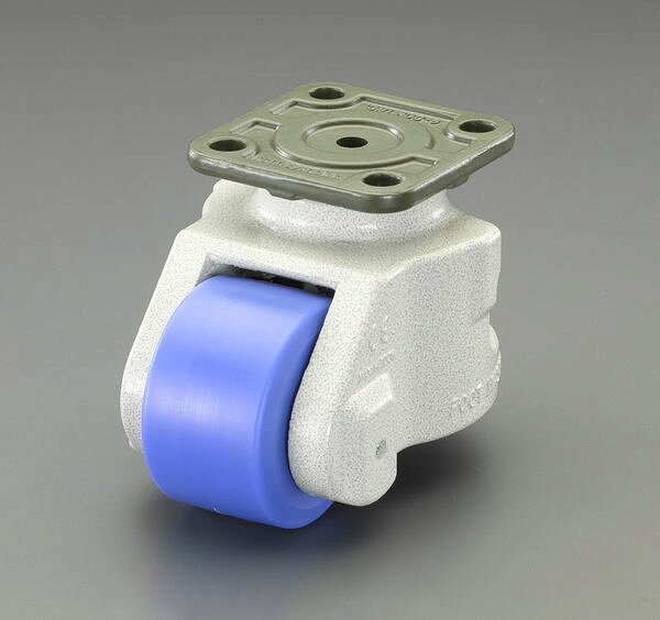 材質：金具：スチール、 車輪：MCナイロン調整範囲：15mm取付用ボルト・ナットセット付属キャスターの裏側で水平調整が可能です。高さの調整が可能で機器の移動や据え付けに便利です。仕様：自在ストッパー無車輪径×幅：90×55mm全高：132m...