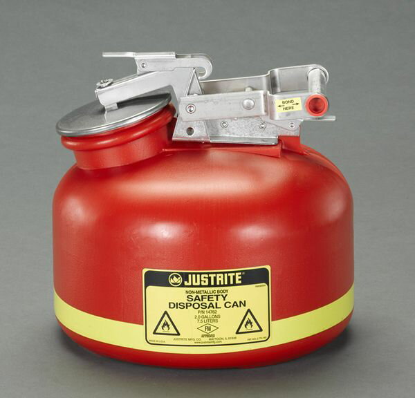 大きな口で廃油を注ぎやすい形状になっています。FM規格適合品材質：高密度ポリエチレン、ステンレススチール可燃性液体、腐食性の強い液体用容量：7.5Lサイズ：φ305×375（H）mm000012294252楽天 JP店　