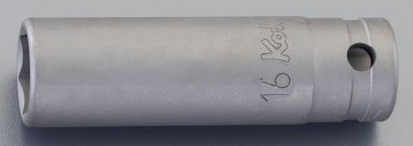 対辺(mm)：19外径(mm)：26.5全長(mm)：77差込角：1/2”6ポイント組立ラインの動力工具や締付ロボットに最適なインダストリアル仕様狭所向けに基礎寸法をハンドケット類のサイズに合わせています。入数：1個EA164DR-219楽...