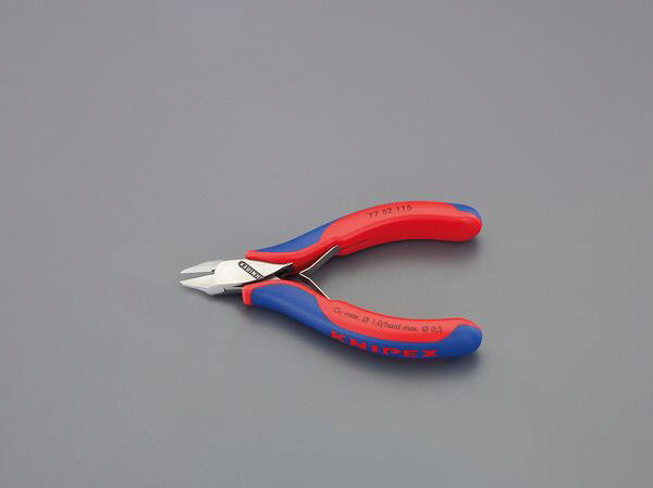 全長：115mmハンドル：コンフォート仕上げ：鏡面磨き刃硬度：HRC60切断能力：軟線:φ0.3〜1.0mm 中硬線:φ0.8mm 硬線:φ0.5mm切断刃形状：斜刃（傘・小傘切断）ジョイント部：ボックスジョイントテーパーバネ付入数：1丁E...