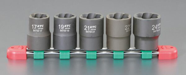 適合サイズ：17・19・21・22・24mm右ねじ専用ツイスト形状の歯が損傷したボルトやナットにかみ込み、簡単に取り外しができます。差込角：1/2\"材質：工具鋼入数：1STEA618RK-200楽天 JP店　