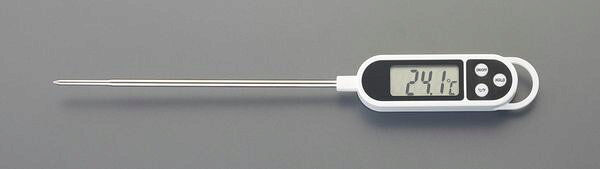測定範囲：−50〜300℃分解能：0.1℃サイズ：本体：245×25mm、センサー：140mm重量(g)：24ホールド機能、オートパワーオフ電源：LR44×1個（付属）入数：1個EA722CA-21楽天 JP店　
