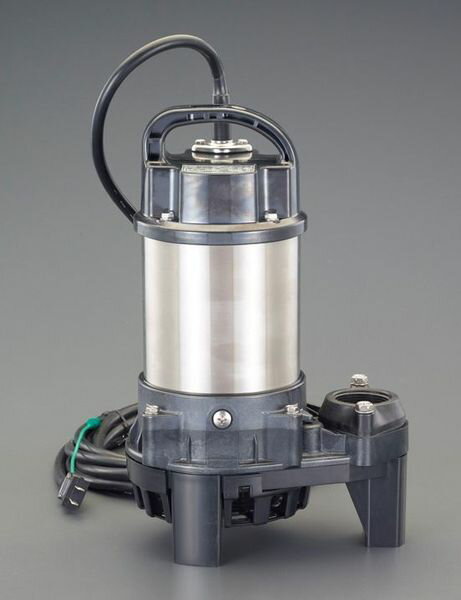 サイズ：236x162x360mm重量：7100g材質：樹脂電源：単相100V周波数：60Hz出力：400W口径：40φmm全揚程：6.5m吐出量：80L/分通過特性とポンプ性能に優れたハイギャップ構造のハイスピン形羽根車を装備し、夾雑物を...