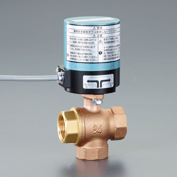 材質：ボデー/ハウジング：CAC406、キャップ：C3771、ステム：C6782BD+Crめっき、ジスク/ボール：C3531+Ni-Crめっき、ボデーシート/ボールシート：PTFE、Oリング：FKM電源：AC100V(50/60Hz)ねじサ...