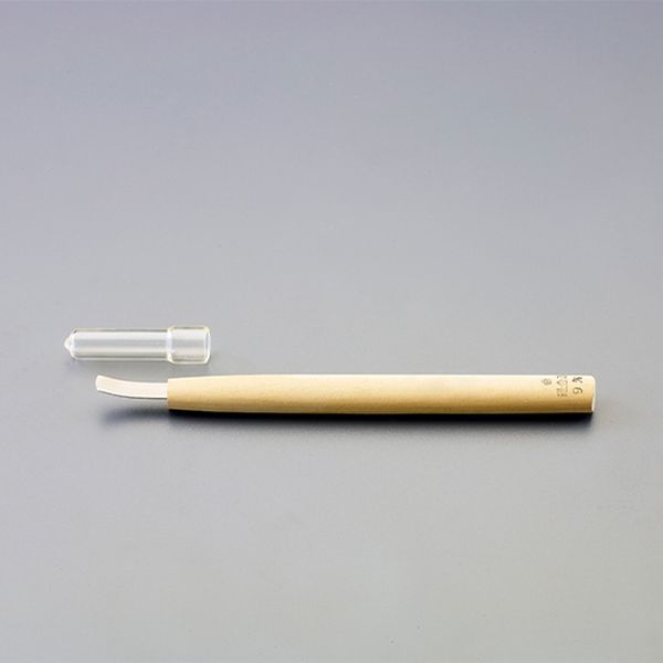 全長：212mm刃幅：6mm形状：極浅丸曲型材質：刃：安来鋼 柄：朴入数：1本EA588ME-6楽天 JP店　