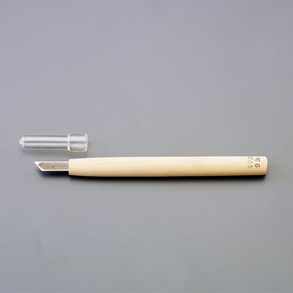 全長：212mm刃幅：6mm形状：キワ型材質：刃：安来鋼 柄：朴入数：1本EA588MH-6楽天 JP店　